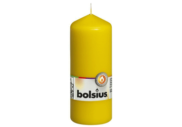 Svece 15x6cm cilindr. dzeltena | BARBORA